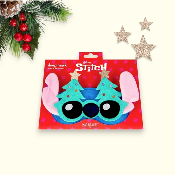 Disney | Accessories | Disney Stitch Christmas Sleep Mask | Poshmark